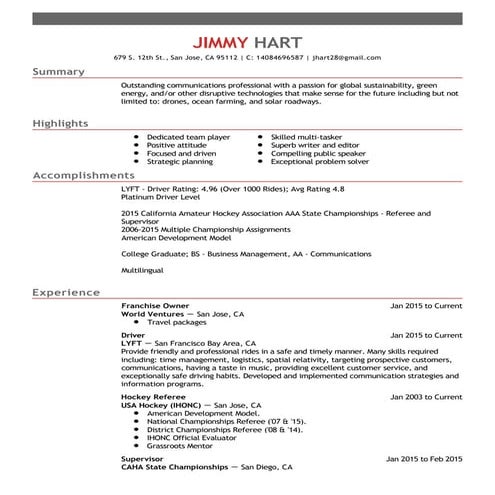 BRENDAN EDWARDS RESUME 2016 | DOC