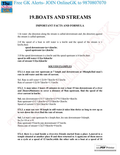 Boat and Stream practice set-1 ppt .pptx