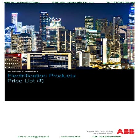 ABB Price List 2016 | PDF
