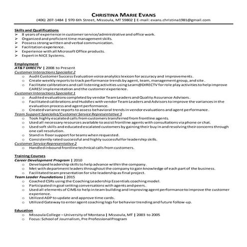 Christina's_Resume - Updated | PDF