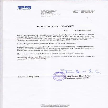 Experience certificate | PDF