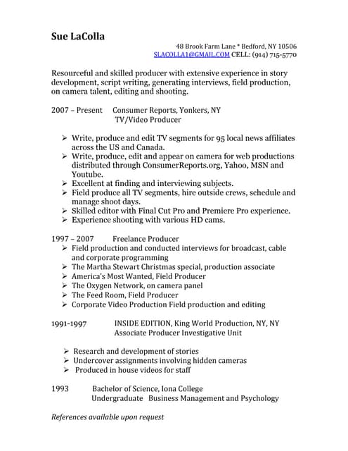 Steve Strangio Resume_2016 | PDF