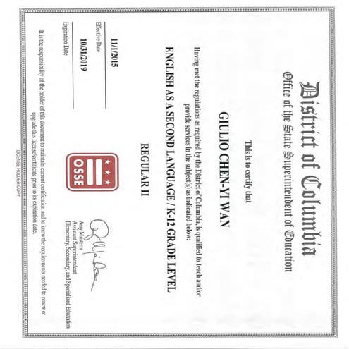 state teaching license | PDF