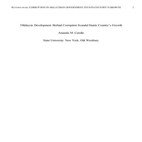 Group 8 - Goldman Sachs & 1MDB Case Studies | PPTX
