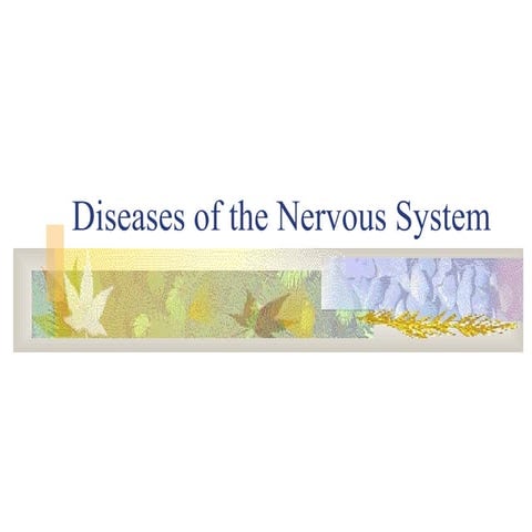 Diseases of the Nervous System Meningitis Leprosy | PPT