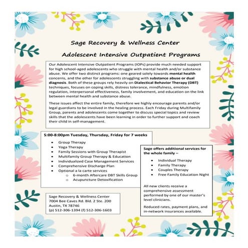 Adolescent IOP Flyer (1) | PDF