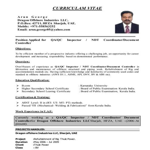 Arun CV | DOCX