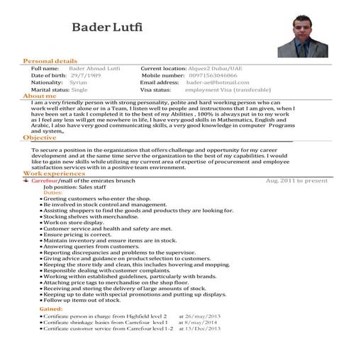 Resume For Kmart | PDF