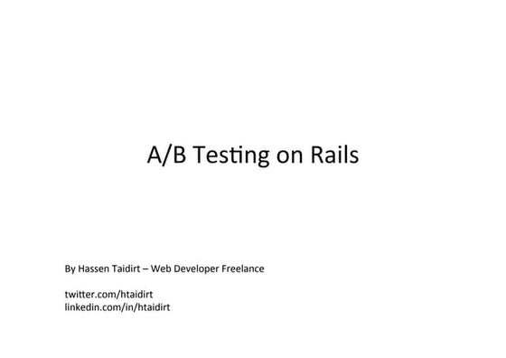 Battle on the Ruby Arena: Rails vs Sinatra | PPT