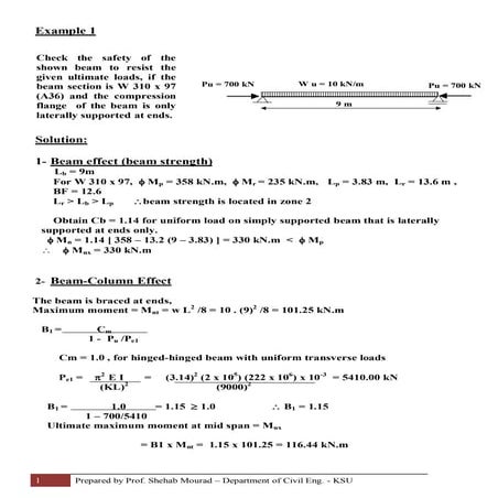 13-Effective Length of Columns (Steel Structural Design & Prof. Shehab ...