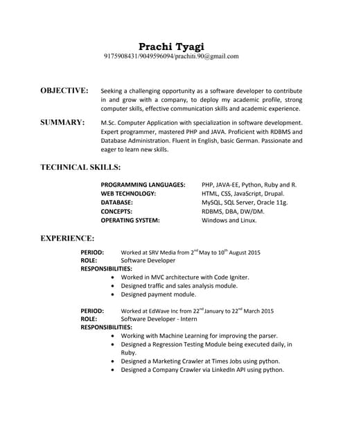 JR_Resume | DOCX | Programming Languages | Computing