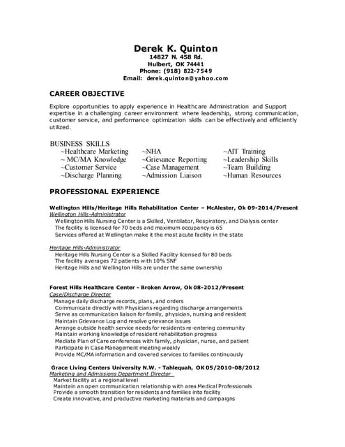 Derek Quinton presentations