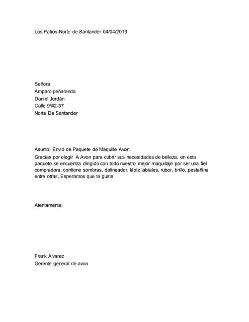 Carta de envio | DOCX