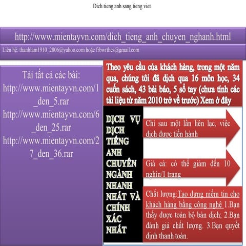 Dich tieng anh sang tieng viet | PPT