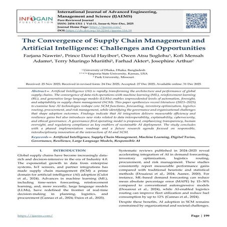 The Convergence of Supply Chain Management and Artificial Intelligence ...