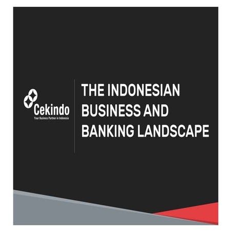 The Indonesian Business and Banking Landscape | PPT