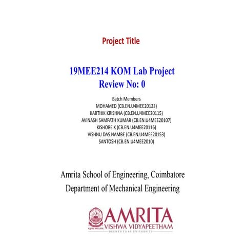 19MEE214 KOM Lab Project Template 1 - Copy.pptx
