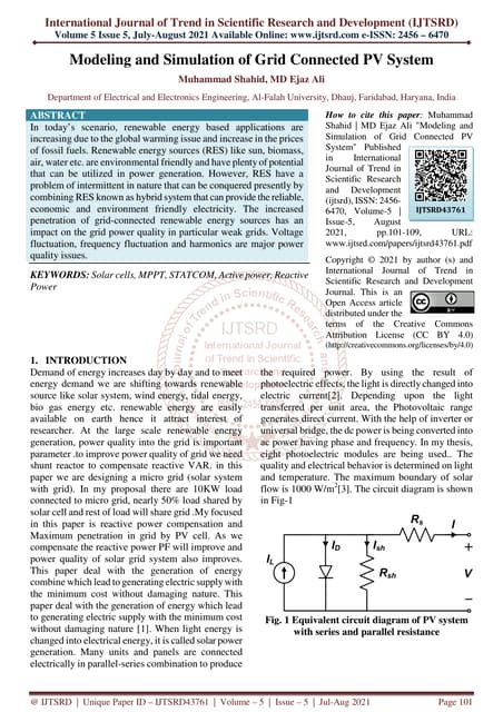 Modeling And Simulation Of Grid Connected Pv System Pdf 7824
