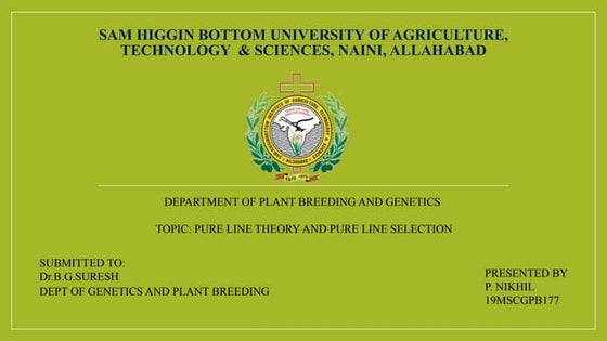 Hybrid breeding in plants | PPT