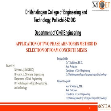 AHP in foam concrete | PPT