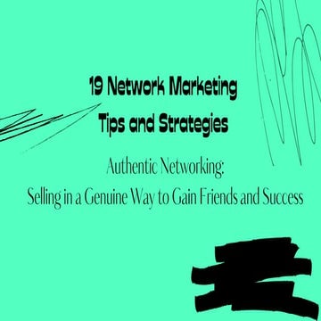 19+ Network Marketing Tips & Strategies | PDF