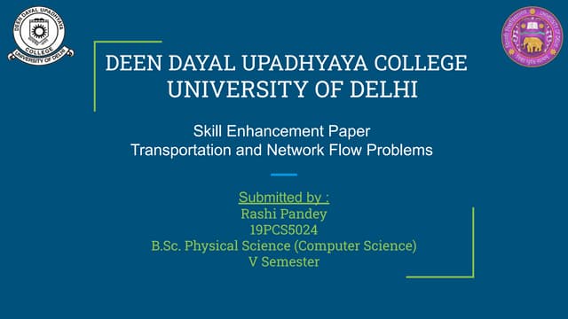 North west corner method | PDF