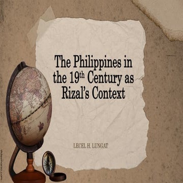 The Philippine in the 19th century | PPTX