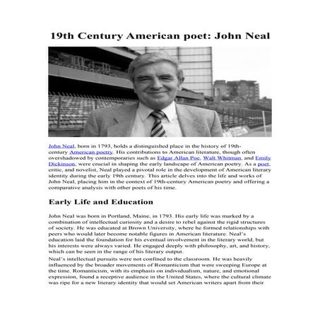 19th Century American poet John Neal.docx