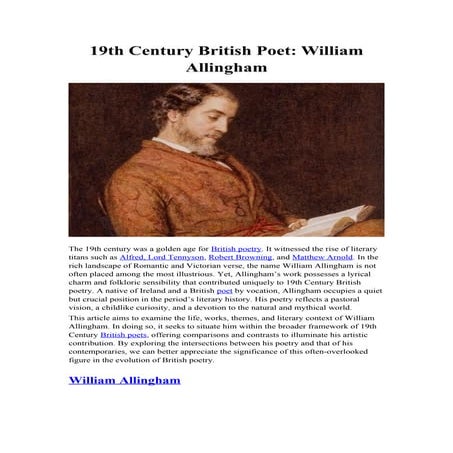 19th Century British Poet William Allingham.docx