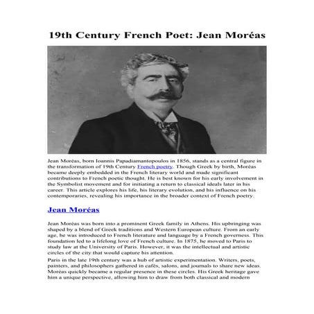 19th Century French Poet Jean Moréas.docx
