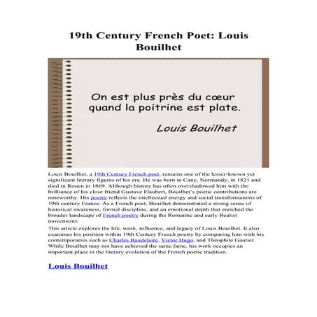 19th Century French Poet Louis Bouilhet.docx