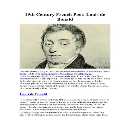 19th Century French Poet Louis de Bonald.docx