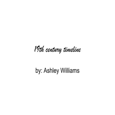 19th century timeline | PPT