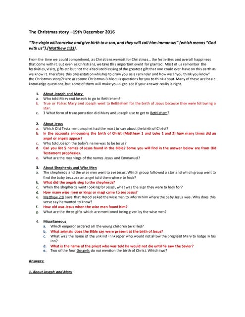 The birth of jesus | PPTX