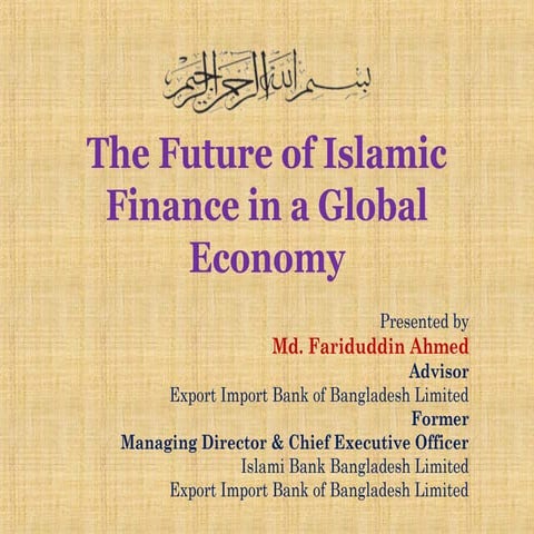 The future of islamic finance in a global economy | PPT | Business ...