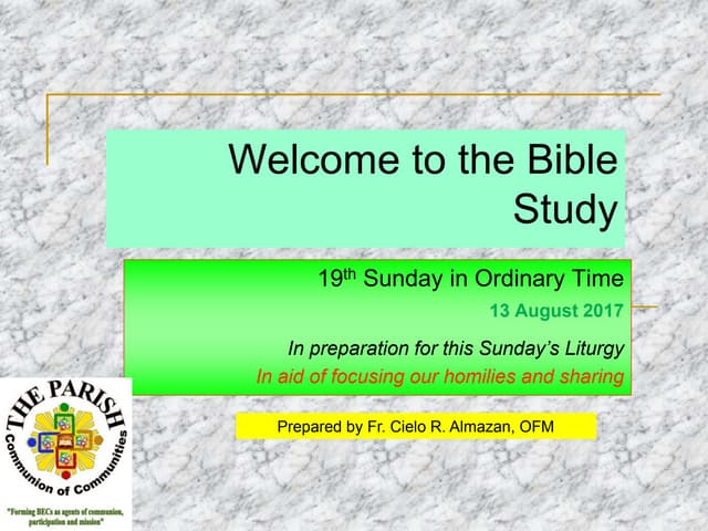 A powerpoint about parables of the bible and one story of the ten ...