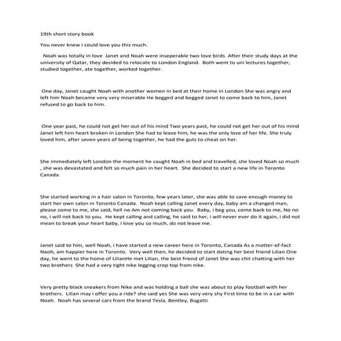 My very exciting short stories, read and learn with Ekene Patience | DOCX