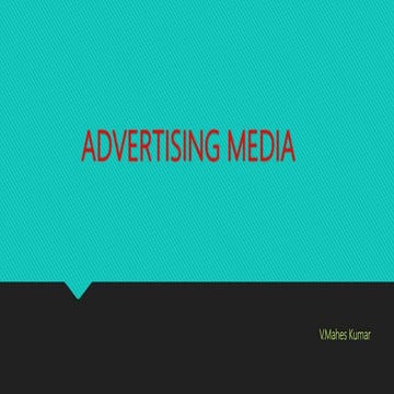 Advertising media | PPTX