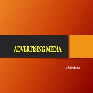 Advertising media | PPTX