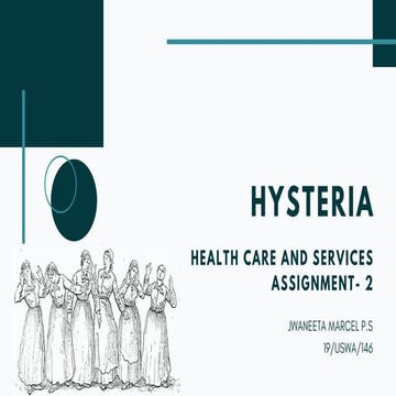 Hysteria or Conversion Disorder | PDF