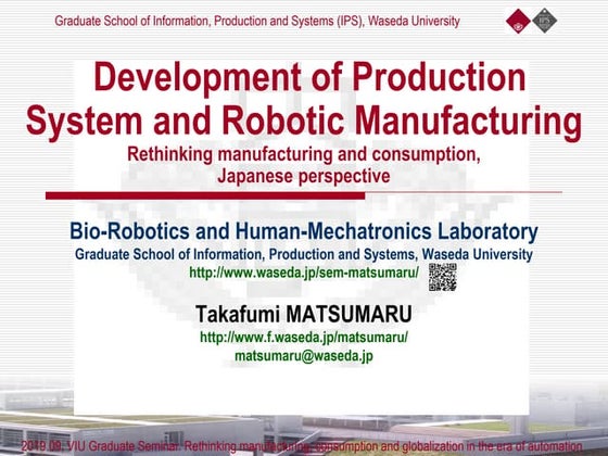 A Viable System View of the Japanese Lean Production System | PPT
