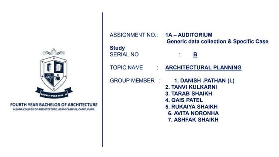 auditorium sightline | PPTX