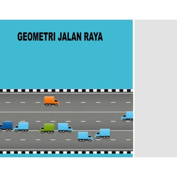 Geometrik Jalan Raya (Perencanaan) | DOCX
