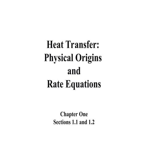 Chapter heat transfer Chapter heat transfer | PPT