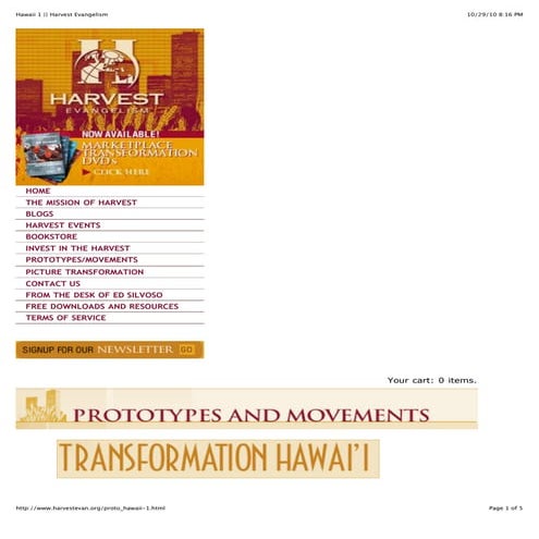 Transformation Hawaii December 2004 | PDF