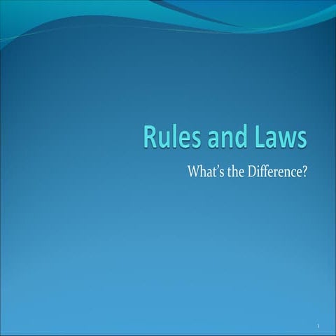 Rules and Law | PPT