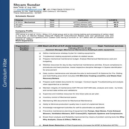 SS Resume | PDF