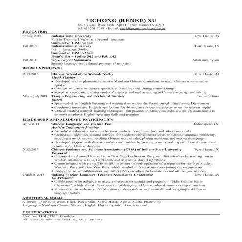 YICHONGXU_Resume | DOCX