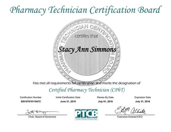 pharmacy cert | PPT