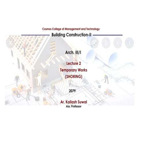 shoring , raking shoring , vertical shoring | PPT